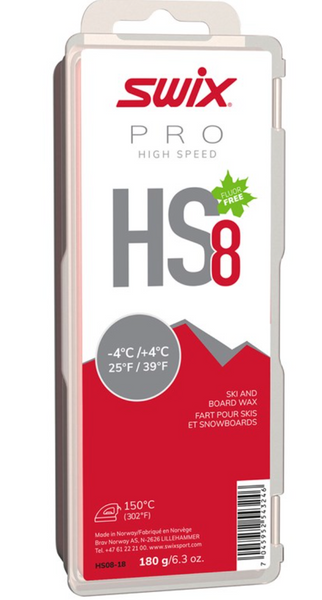 Swix HS8 Red Ski Wax - Race Room Skis